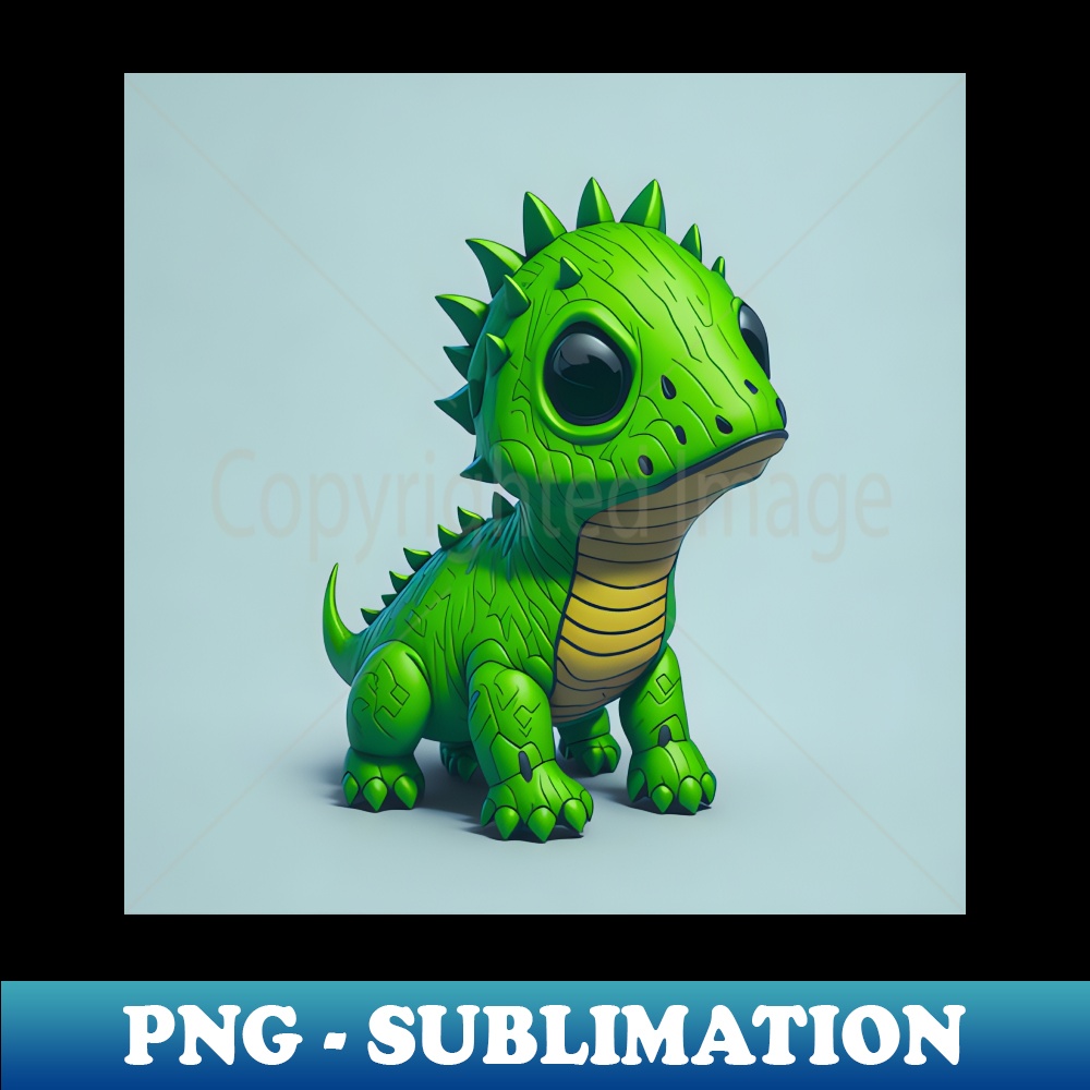 green cute dinosaur adorable creature - PNG Sublimation Digi | Inspire ...