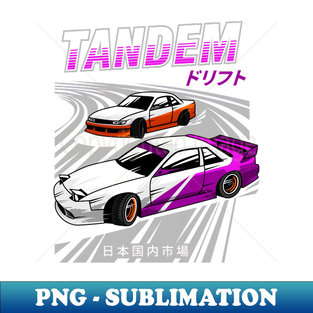 JDM car drift TANDEM - Special Edition Sublimation PNG File | Inspire ...