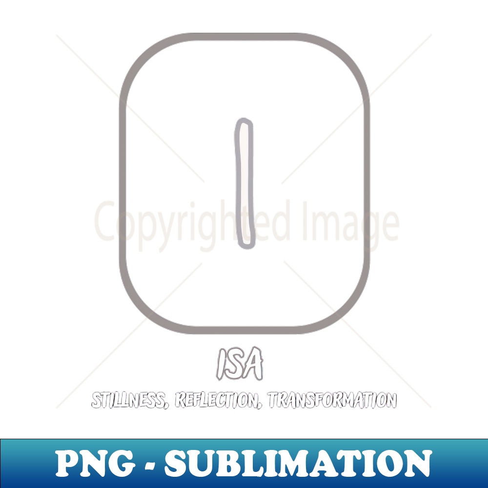 The nordic rune Isa - Premium PNG Sublimation File - Stunnin | Inspire ...