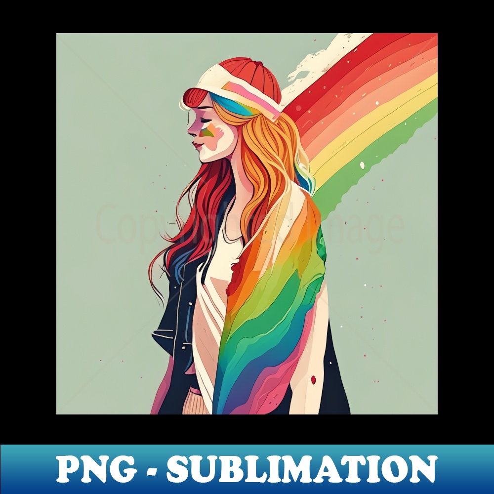 Happy Pride Month and LGBT concept Woman with a rainbow pai | Inspire ...