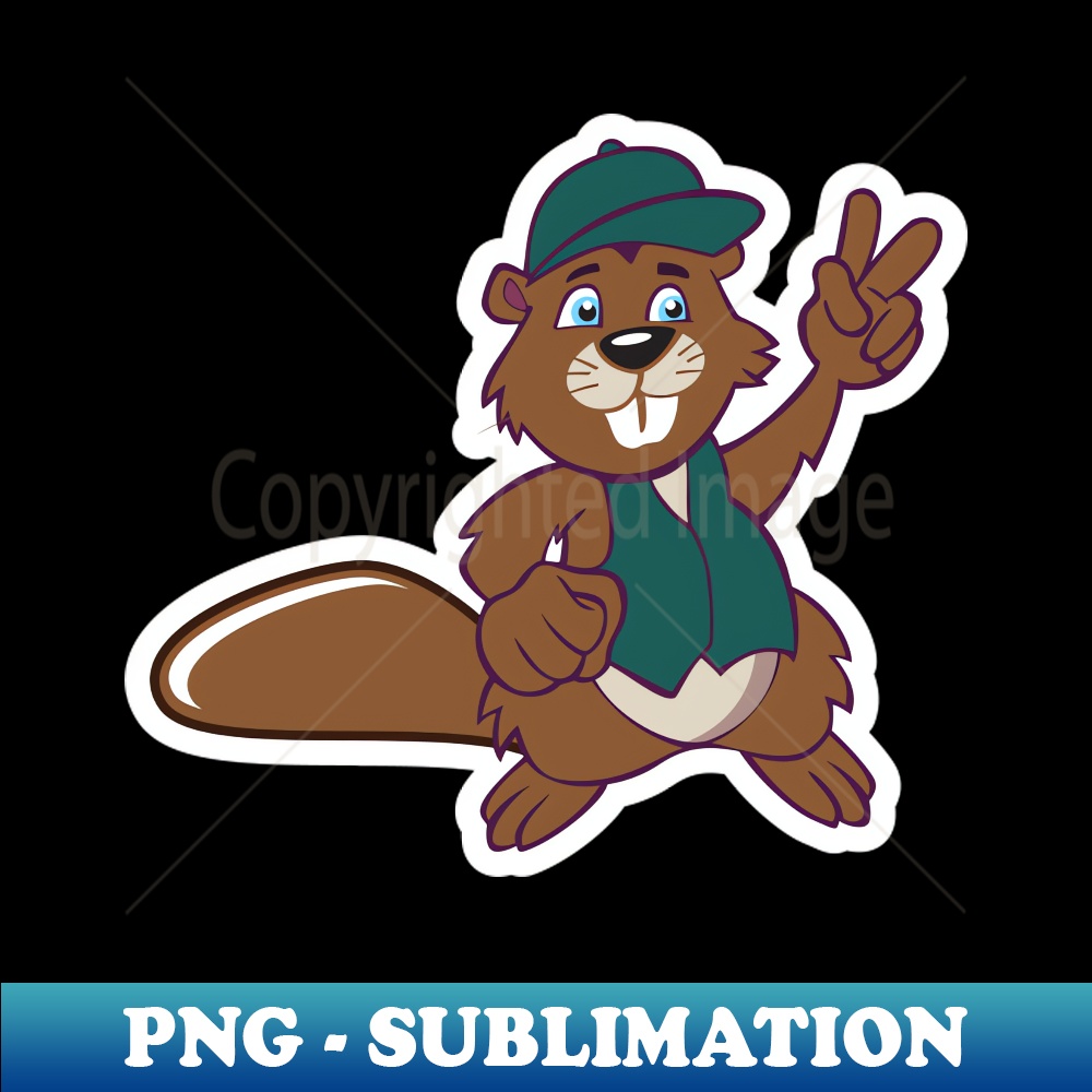 Squirrel with Victory Sign Sticker Cartoon vector illustrati | Inspire ...