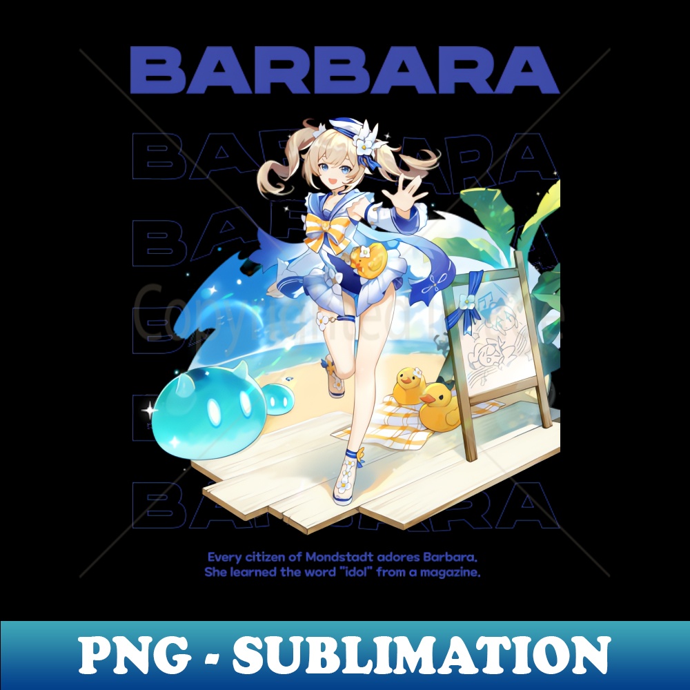 Barbara Genshin Impact - Modern Sublimation PNG File - Fashi | Inspire ...