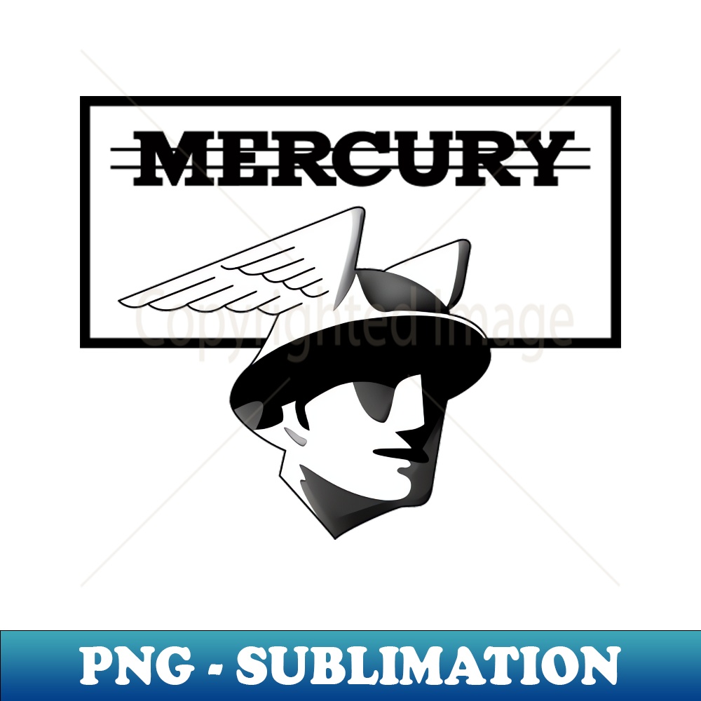 Flathead Ford V8 Mercury emblem - classic black print - High | Inspire ...