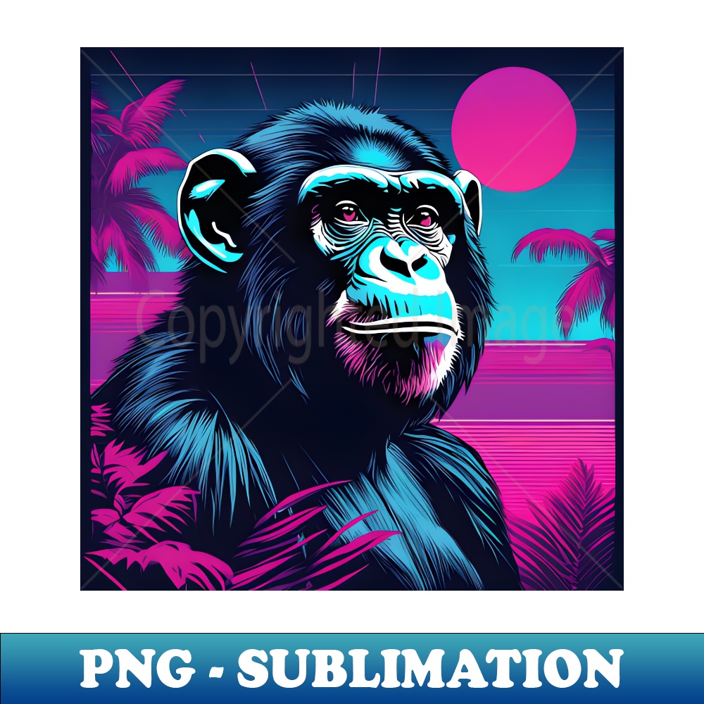 Chimpanzee magic - High-Resolution PNG Sublimation File - Cr | Inspire ...