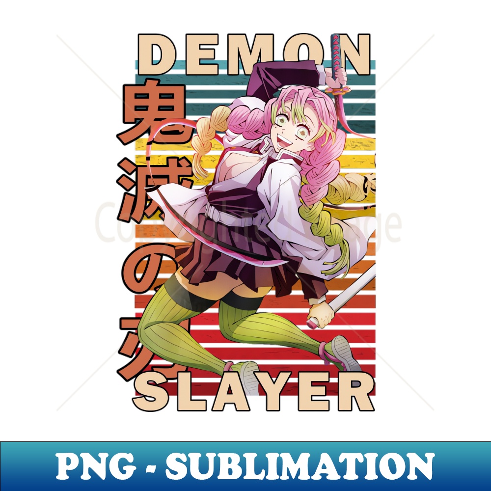Mitsuri Kanroji Demon Slayer - Elegant Sublimation PNG Downl | Inspire ...