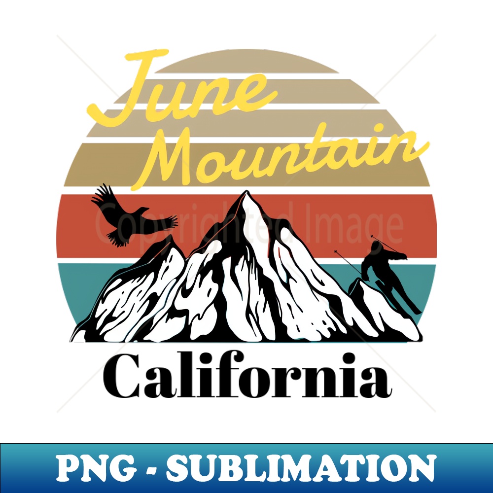 June Mountain ski - California - PNG Transparent Sublimation | Inspire Uplift