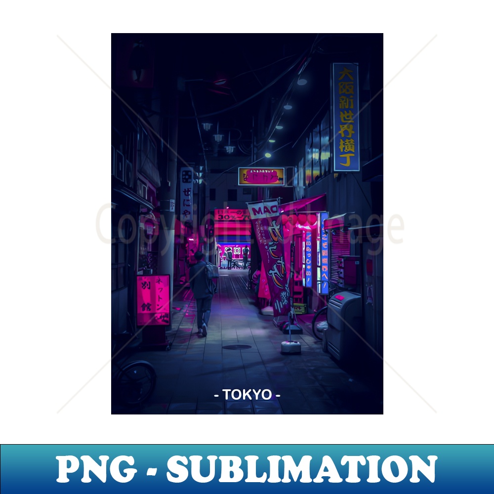 Tokyo Street Neon Synthwave - Professional Sublimation Digit | Inspire ...