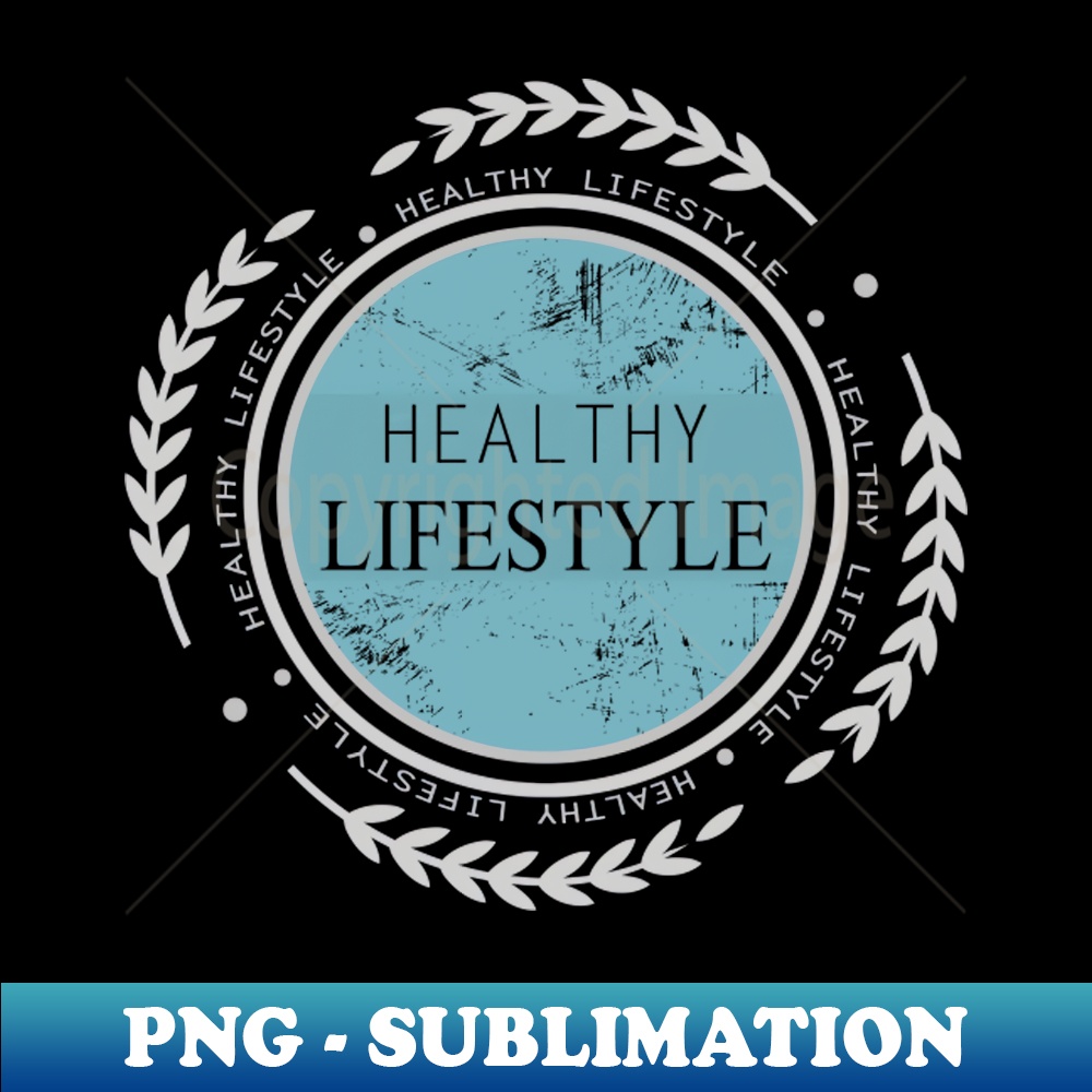 Healthy Lifestyle blue - Instant PNG Sublimation Download - | Inspire ...