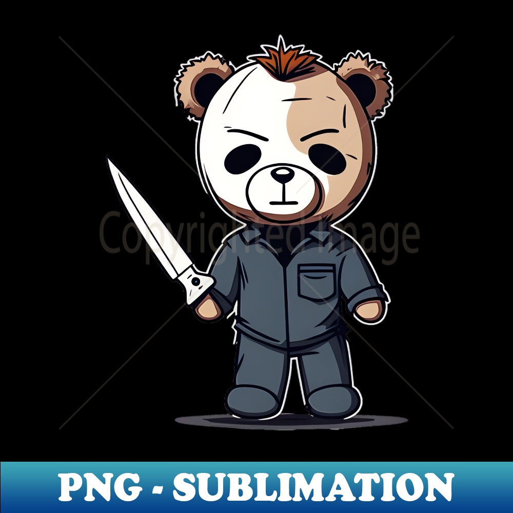 Cute teddy white mask murderer - Professional Sublimation Di | Inspire ...