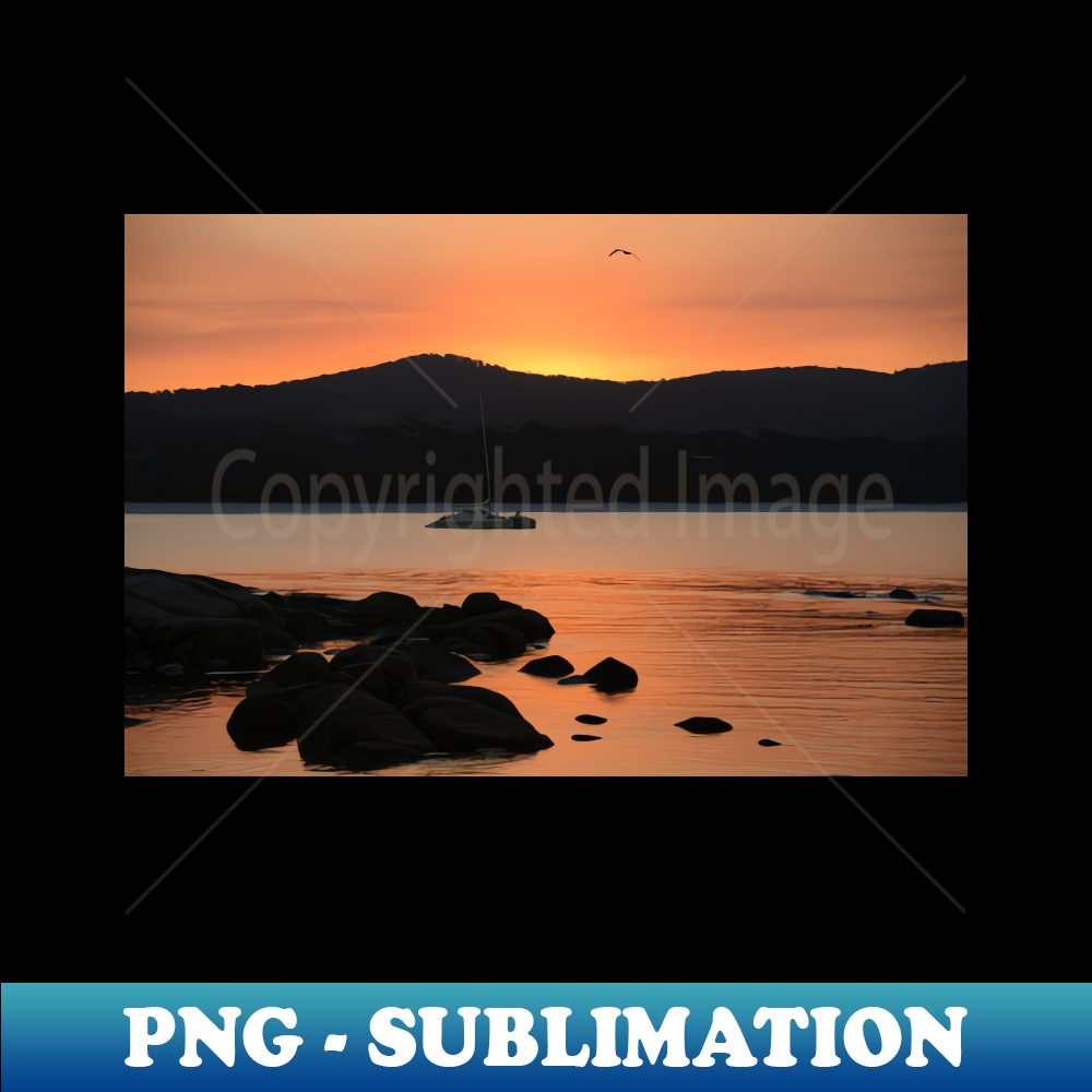 Tasmanian east coast sunset scene - Premium Sublimation Digi | Inspire ...