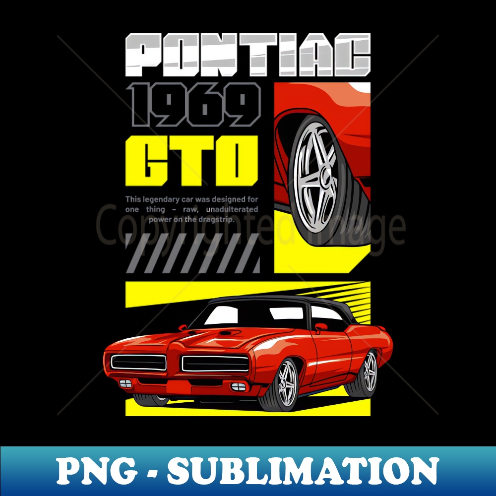 Retro V8 GTO Car - Instant PNG Sublimation Download - Add a | Inspire ...