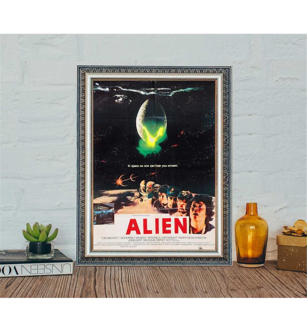 Alien Movie Poster, Alien Classic Vintage Movie Poster, | Inspire Uplift