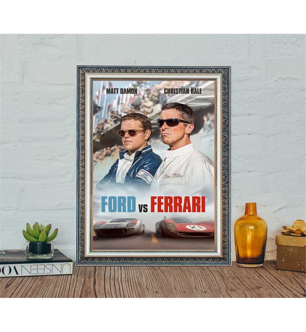 Ford v Ferrari Movie Poster, Ford v Ferrari | Inspire Uplift