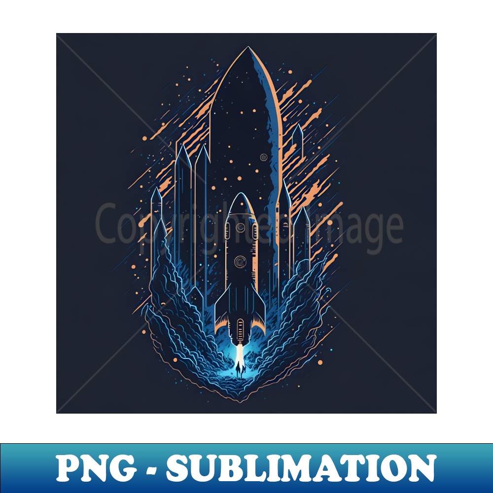 launching rockets vector illustration - Professional Sublima | Inspire ...
