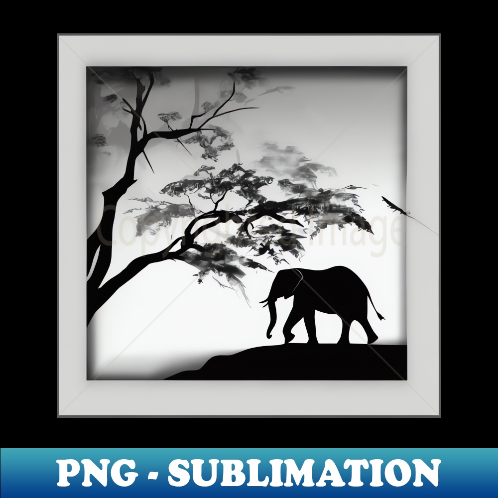 Elephant Shadow Silhouette Anime Style Collection No 130 - S | Inspire ...