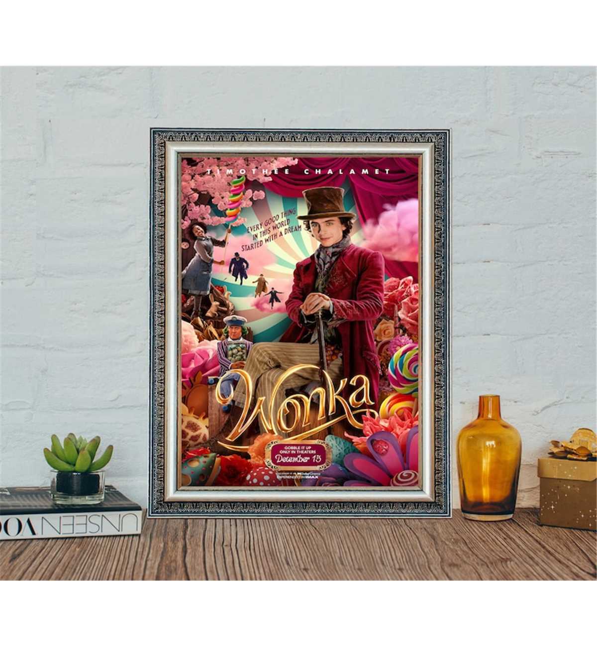 Wonka (2023) Movie Poster, Timothe Chalamet Classic Movie - Inspire Uplift