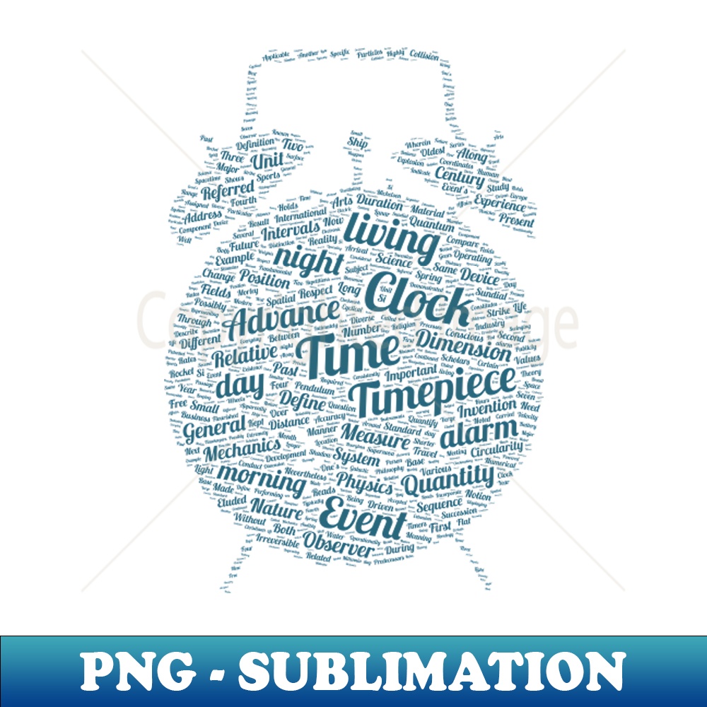 Time Clock Silhouette Shape Text Word Cloud - High-Resolutio - Inspire ...