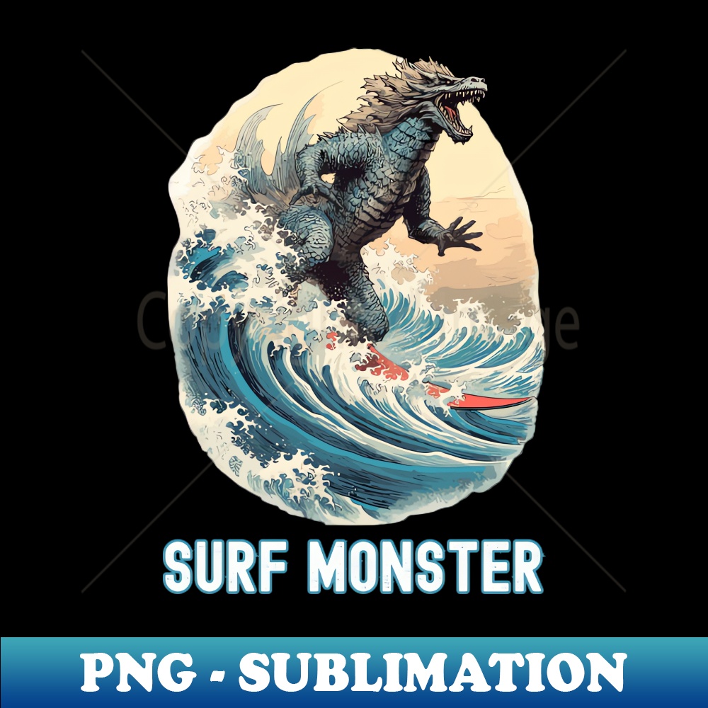 Surf Monster - Unique Sublimation PNG Download - Transform Y - Inspire ...