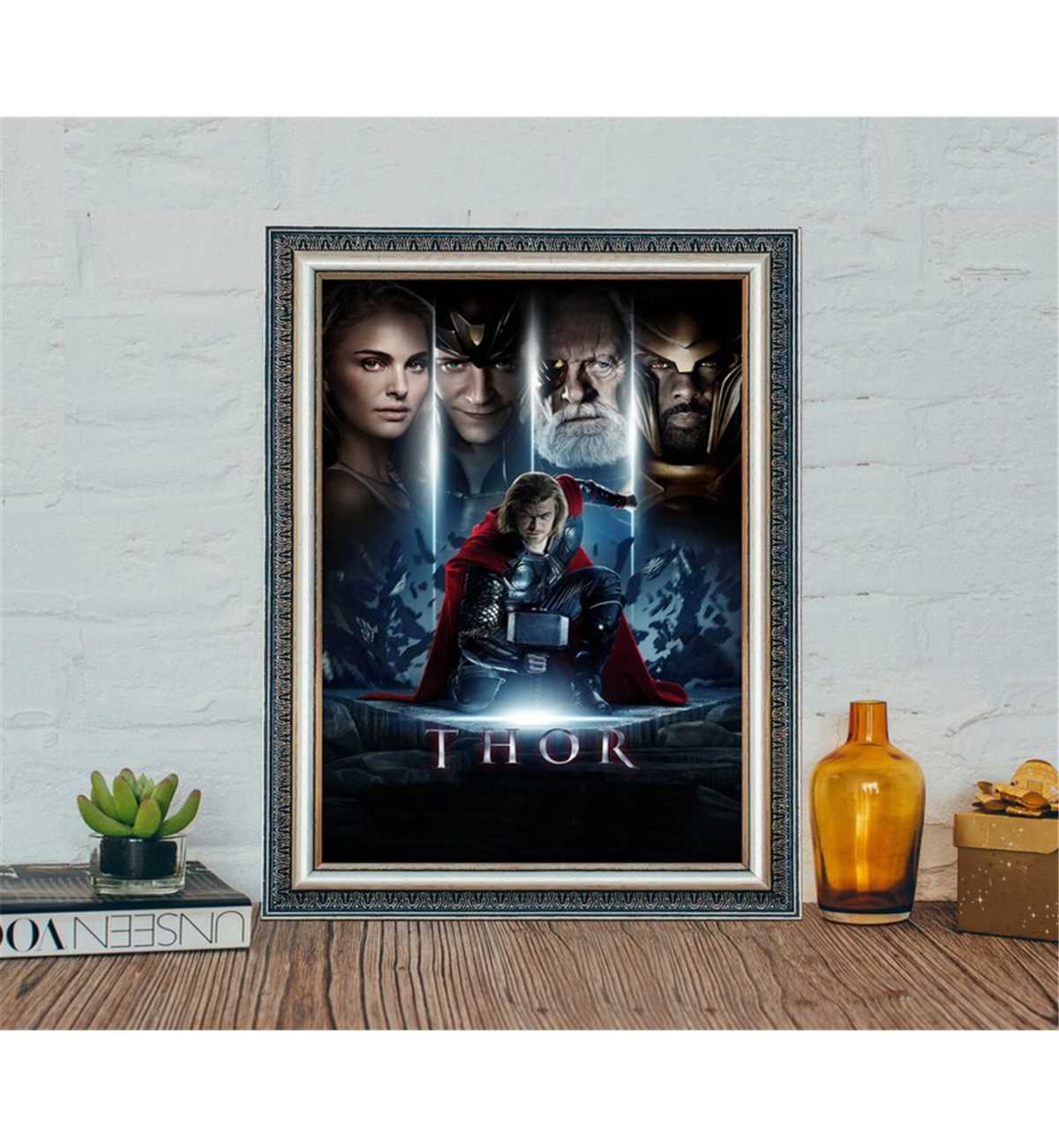 Thor Movie Poster, Thor Classic Vintage Movie Silk | Inspire Uplift