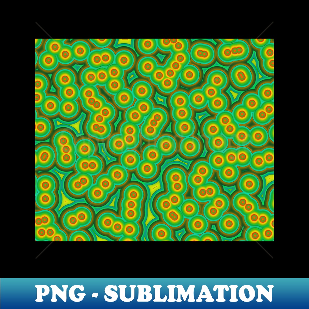 Green and Orange Microdots - Aesthetic Sublimation Digital F | Inspire ...