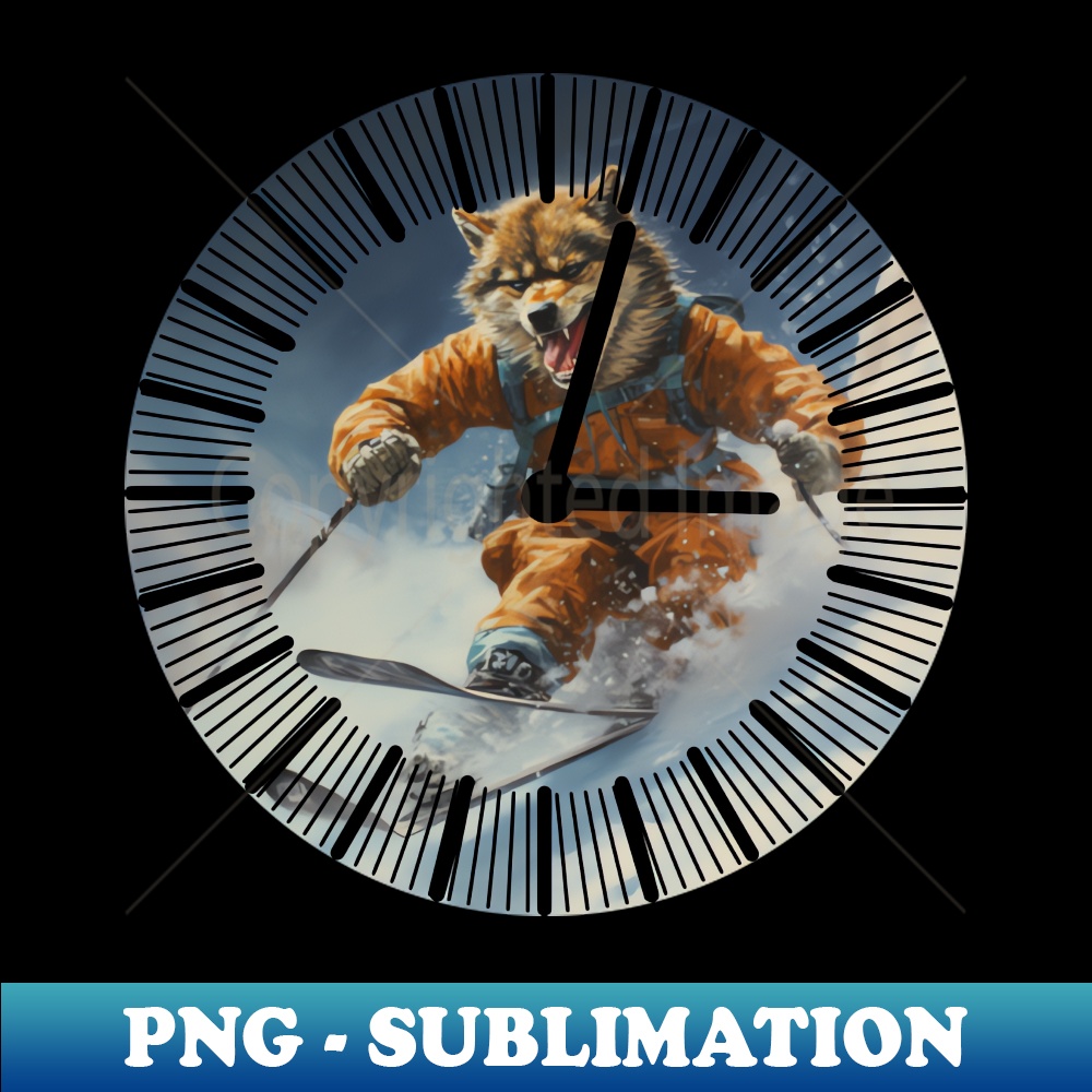 Tickling Wolf A Hilarious Clock - PNG Transparent Sublimatio | Inspire ...