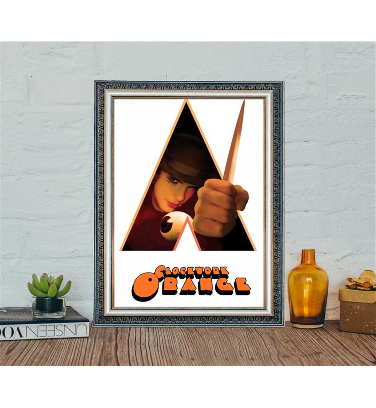 A Clockwork Orange Movie Poster, Classic Vintage Movie | Inspire Uplift