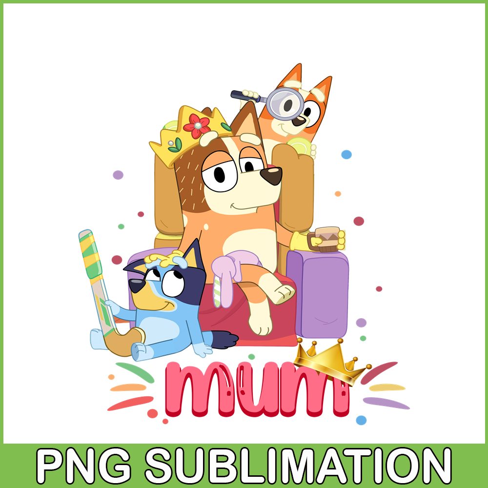 Funny Mum And Chidrens PNG Bluey Family PNG BLuey Movie PNG - Inspire ...