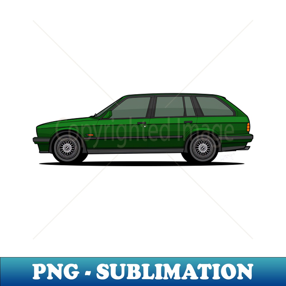 E30 Touring side profile drawing - Sublimation-Ready PNG Fil | Inspire ...