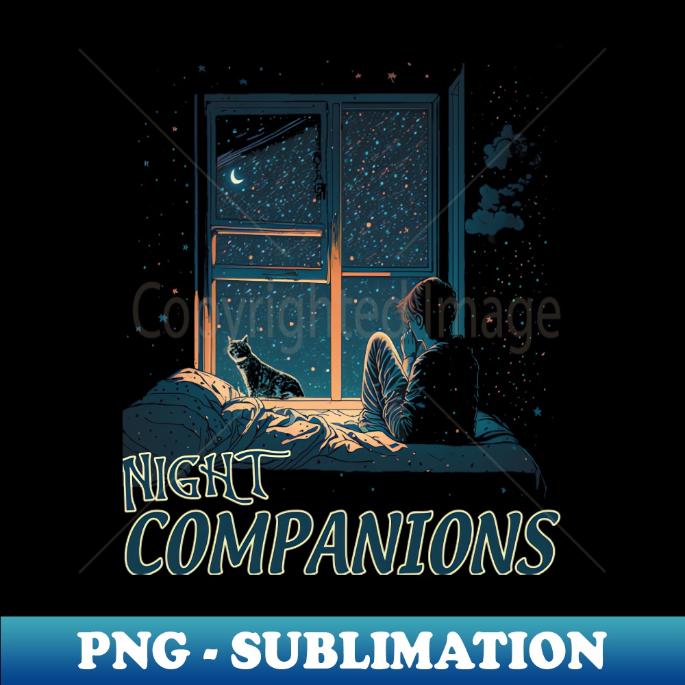 Night Companions - High-Resolution PNG Sublimation File - Pe | Inspire ...
