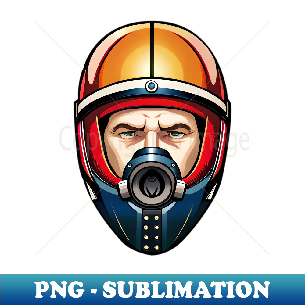 Retro Helmet Rider AI Gas Mask - Elegant Sublimation PNG Dow | Inspire ...
