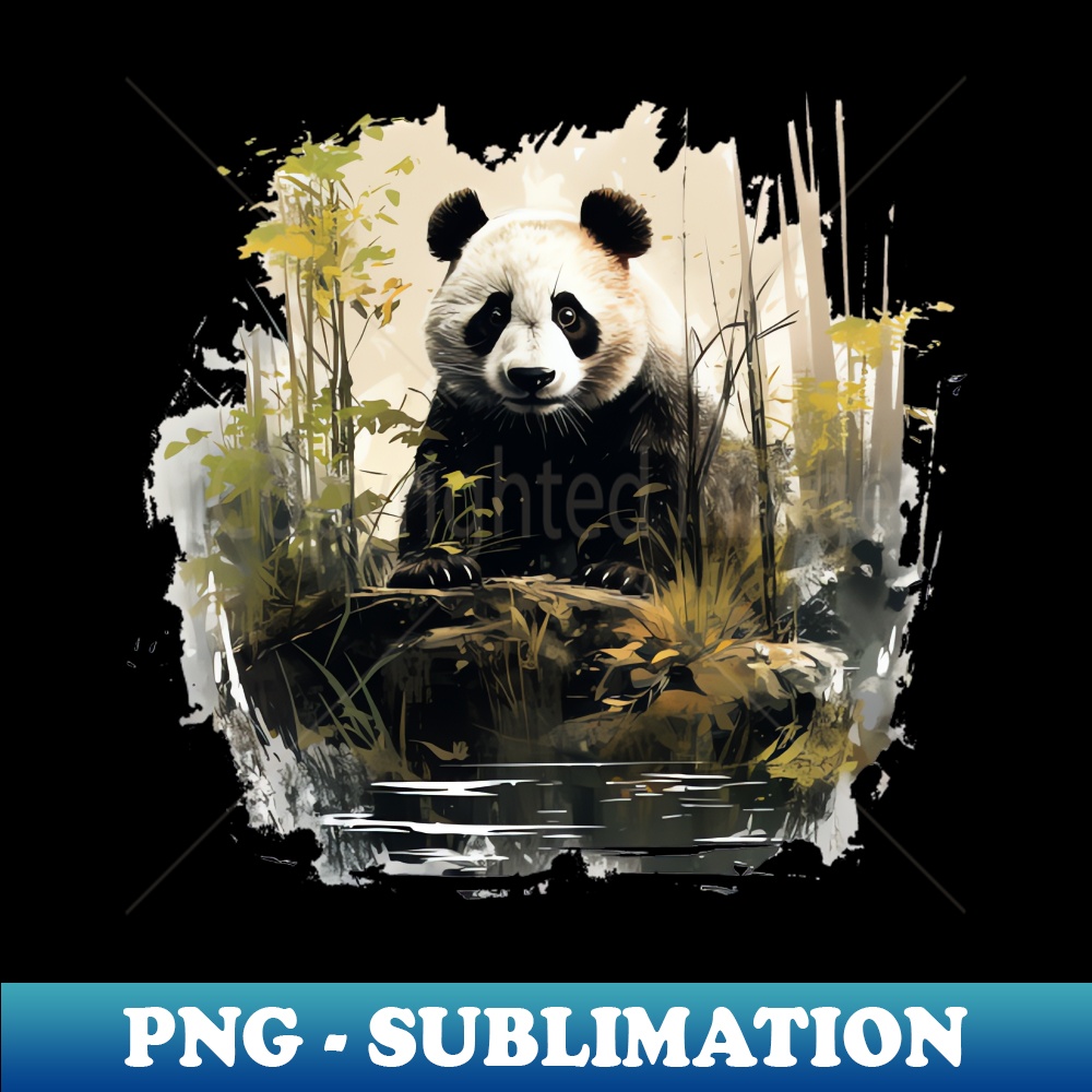 Panda - Sublimation-Ready PNG File - Bold & Eye-catching | Inspire Uplift