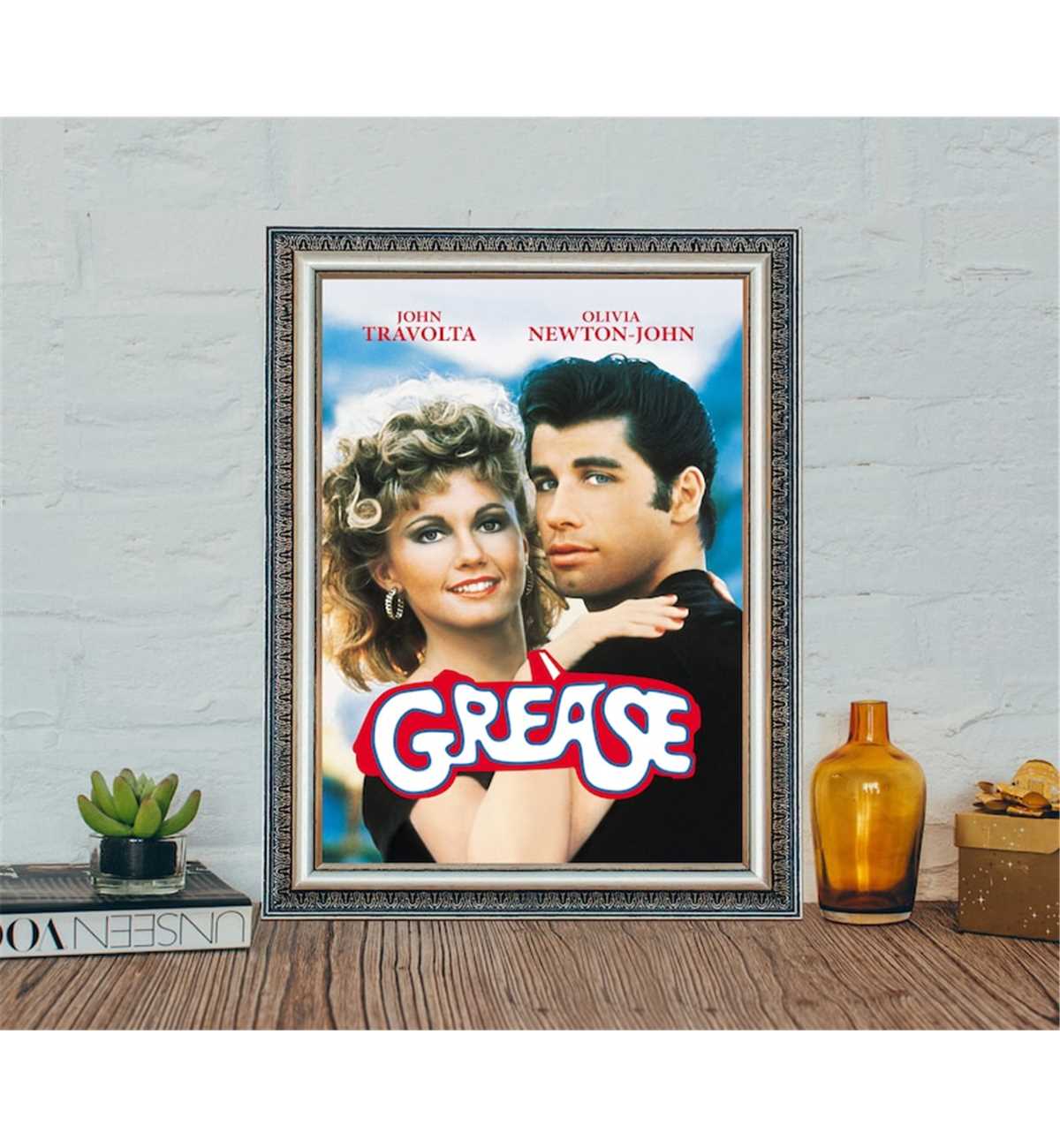 Grease Movie Poster, Grease Vintage Movie Silk Cloth | Inspire Uplift