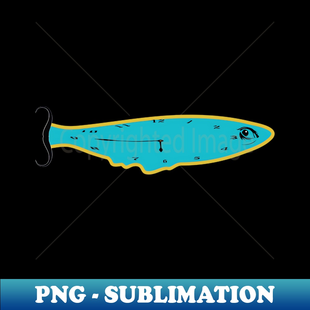 Salvador Dali surrealistic melted clock as sardine fish - Cr | Inspire ...