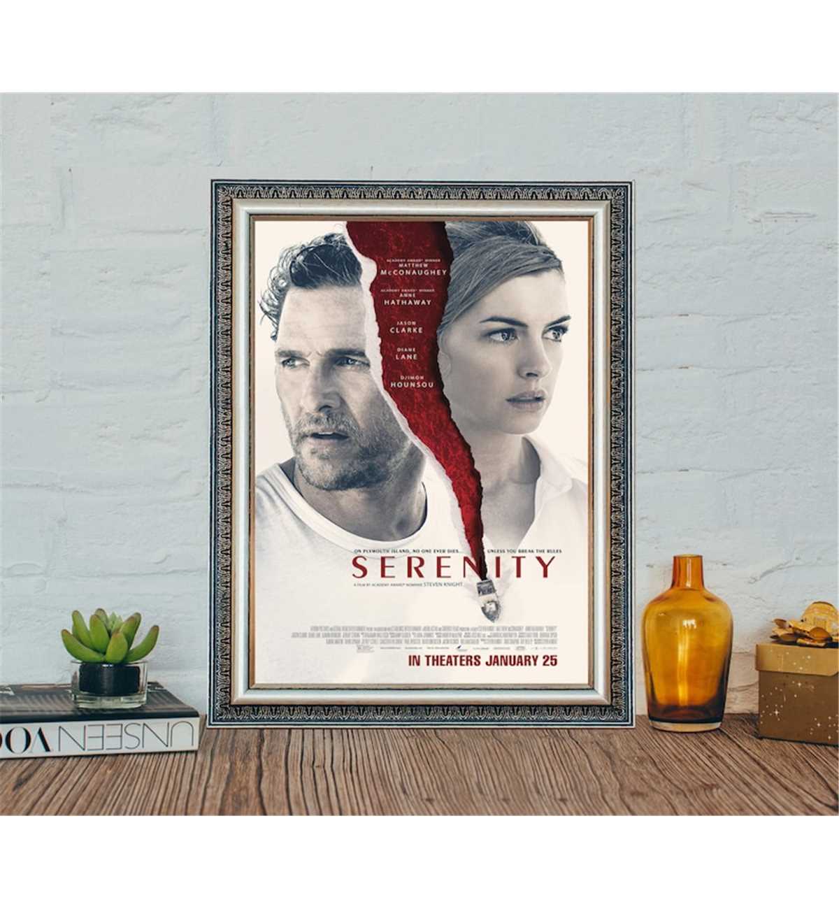 Serenity (2019) Movie Poster, Classic Movie Serenity Poster, | Inspire ...