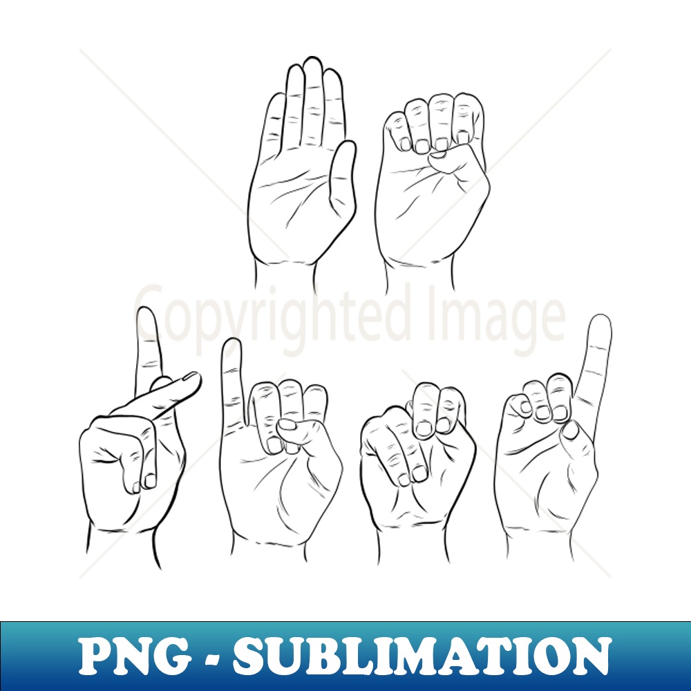 Be Kind Deaf ASL hand sign letters - Instant Sublimation Dig | Inspire ...