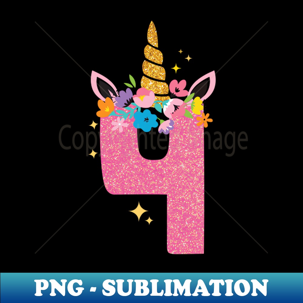 Kids Number 4 Year Old Unicorn 4th Birthday Girls - Sublimat | Inspire ...