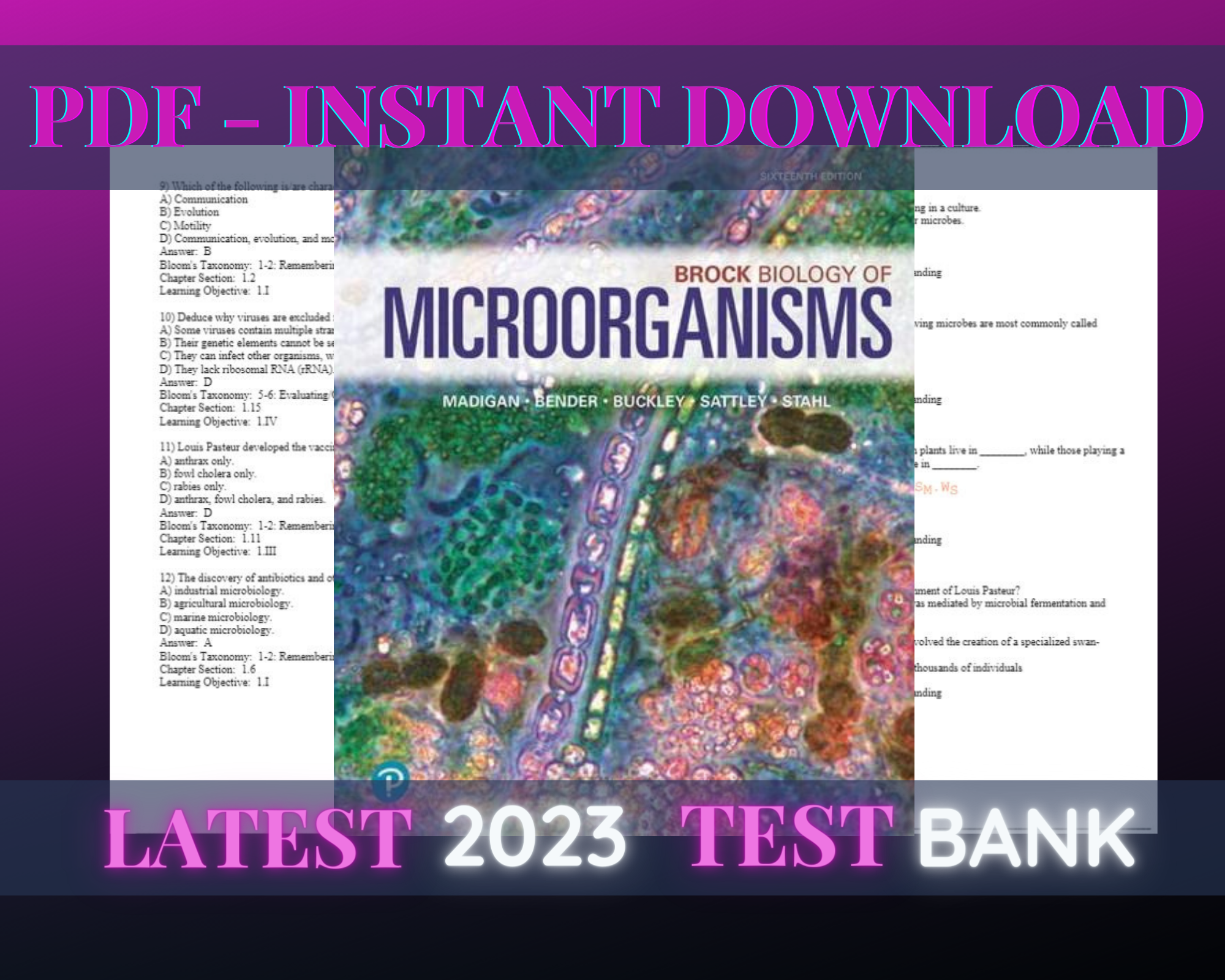 Latest 2023 Brock Biology of Microorganisms 16th Edition by - Inspire ...