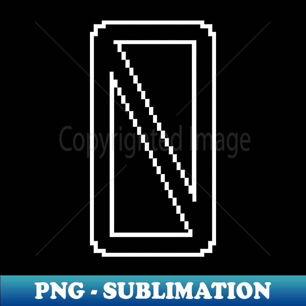 Pixelated Black Zero with white border - Vintage Sublimation | Inspire ...