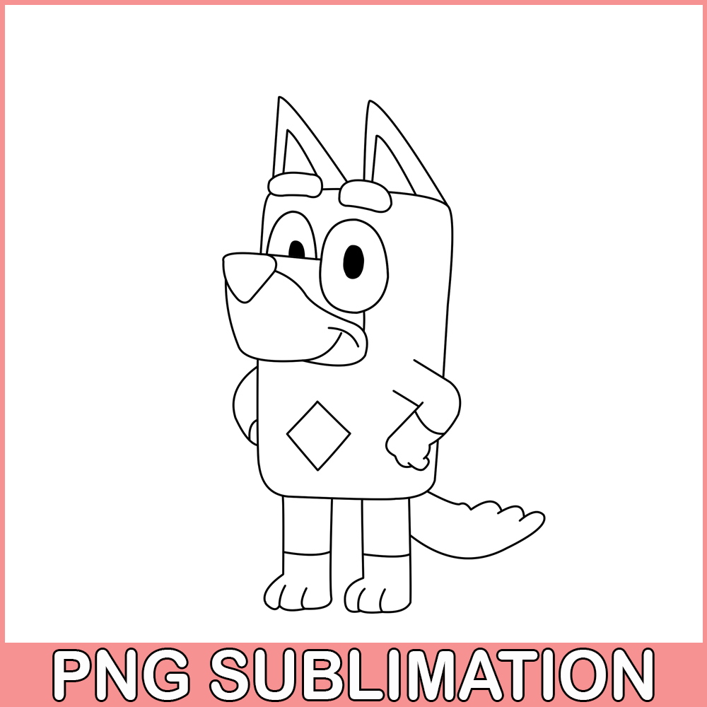 Rusty Line PNG Rusty Bluey PNG Bluey Character PNG | Inspire Uplift
