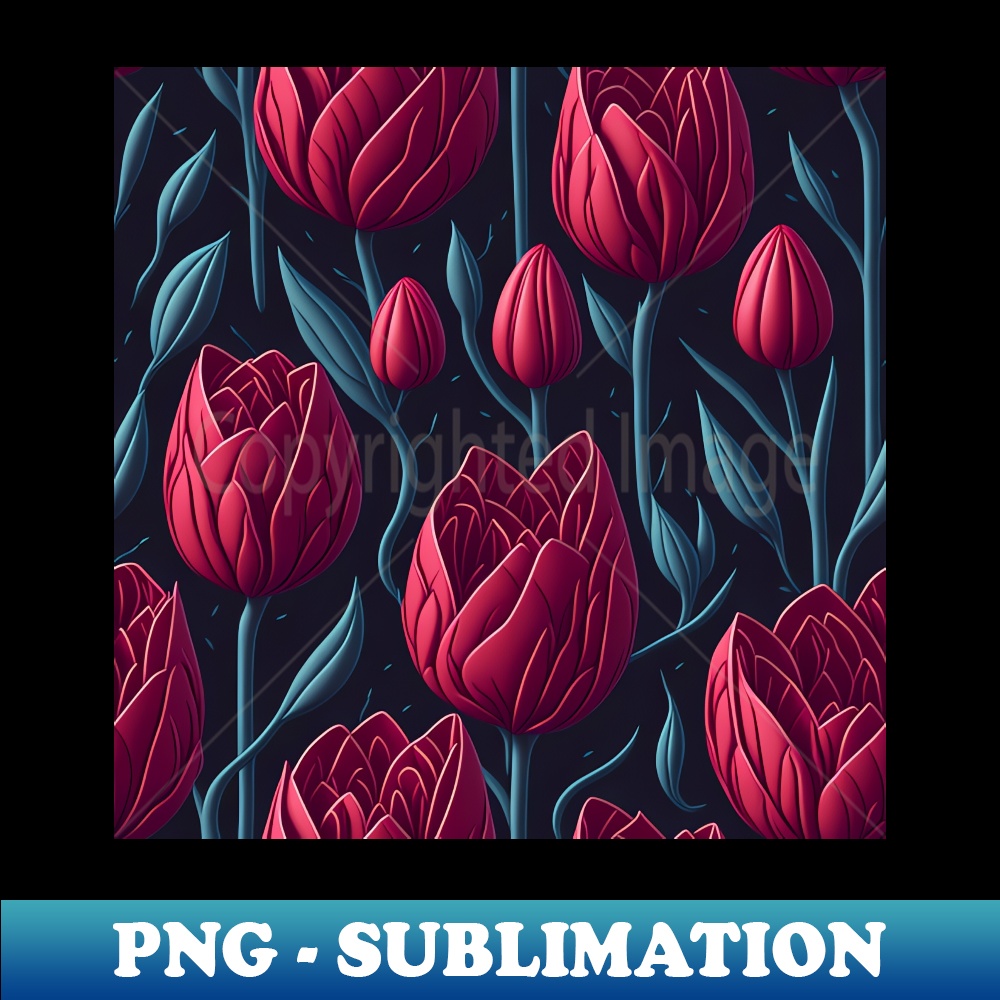 3D Tulip Pattern - Sublimation-Ready PNG File - Revolutioniz - Inspire ...