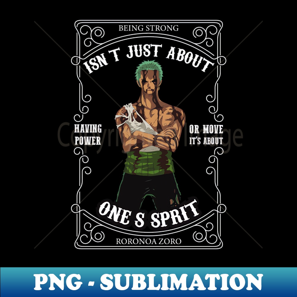 Roronoa Zoro - PNG Transparent Sublimation Design - Capture | Inspire ...