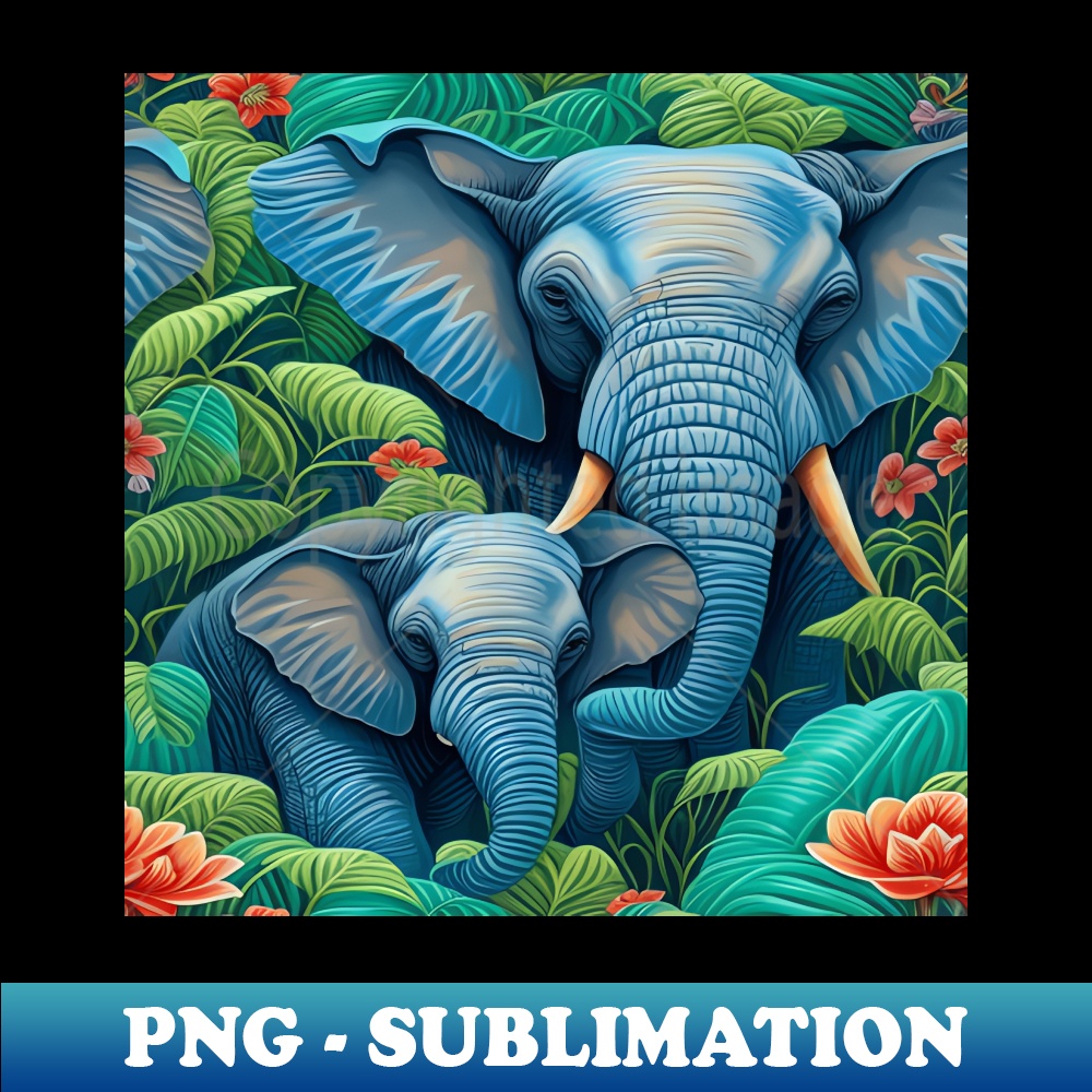 Elephant Pattern - PNG Sublimation Digital Download - Bring | Inspire ...