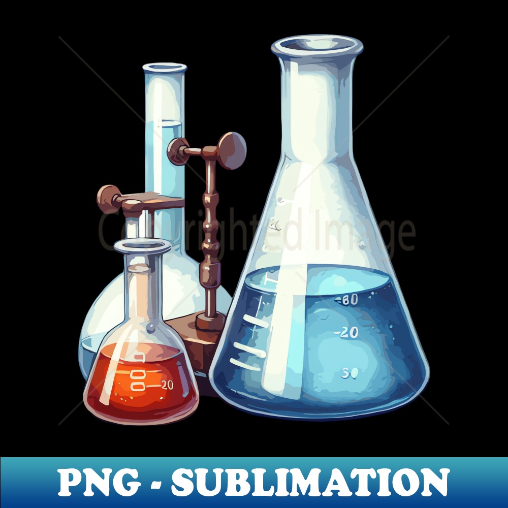 Chemistry Bunsen and Beakers - Trendy Sublimation Digital Do | Inspire ...