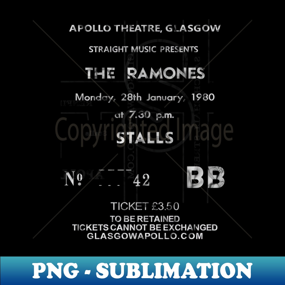 RamonesThe Boys Glasgow Apollo 28th January 1980 UK Tour Tic | Inspire ...