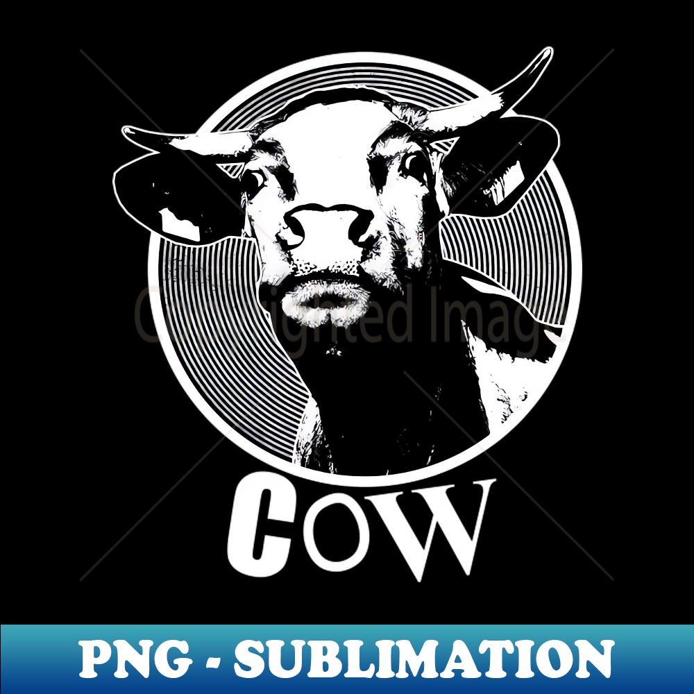 Punk Rock Cow - Retro PNG Sublimation Digital Download - Unl - Inspire ...