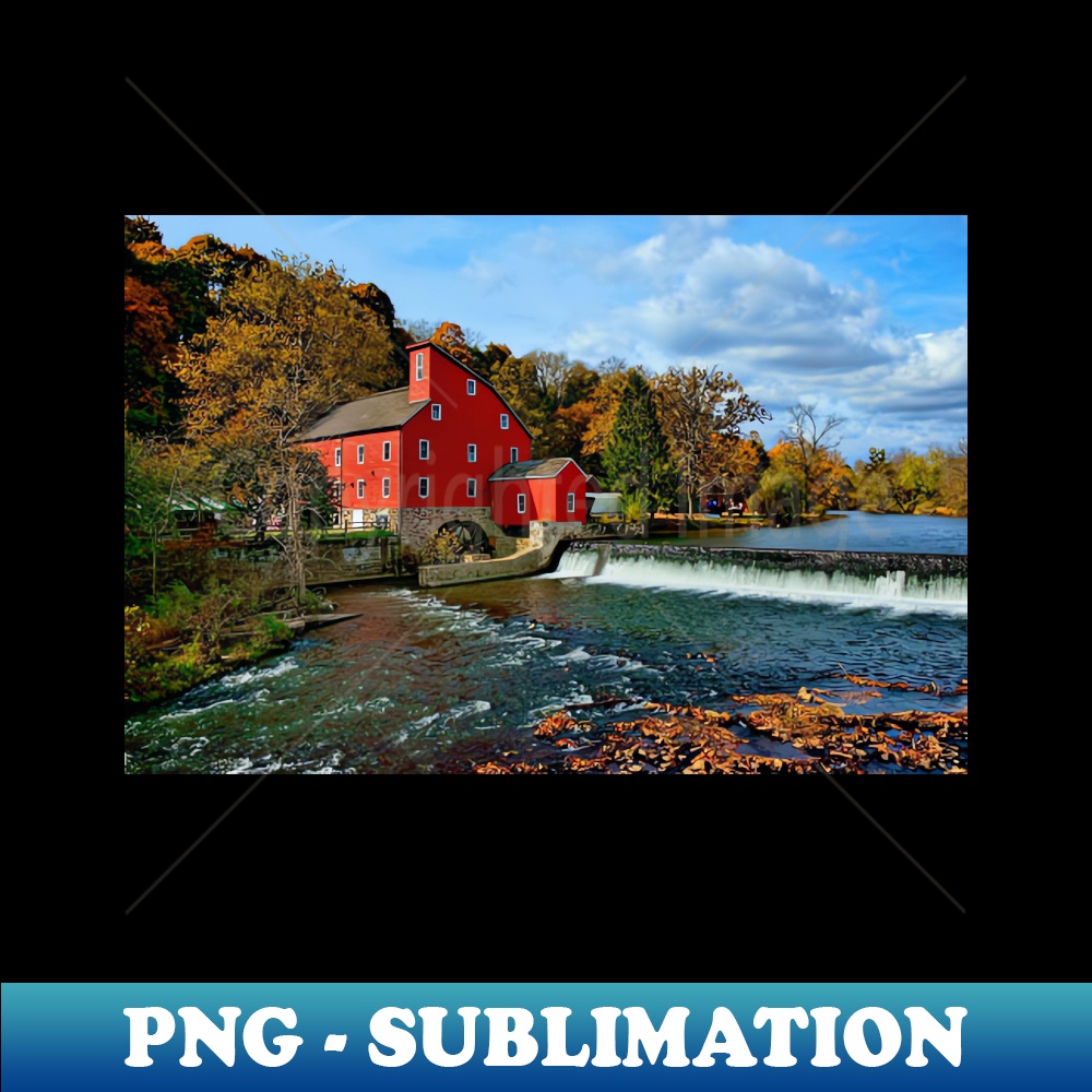 The Red Mill - Sublimation-Ready PNG File - Bold & Eye-catch | Inspire ...