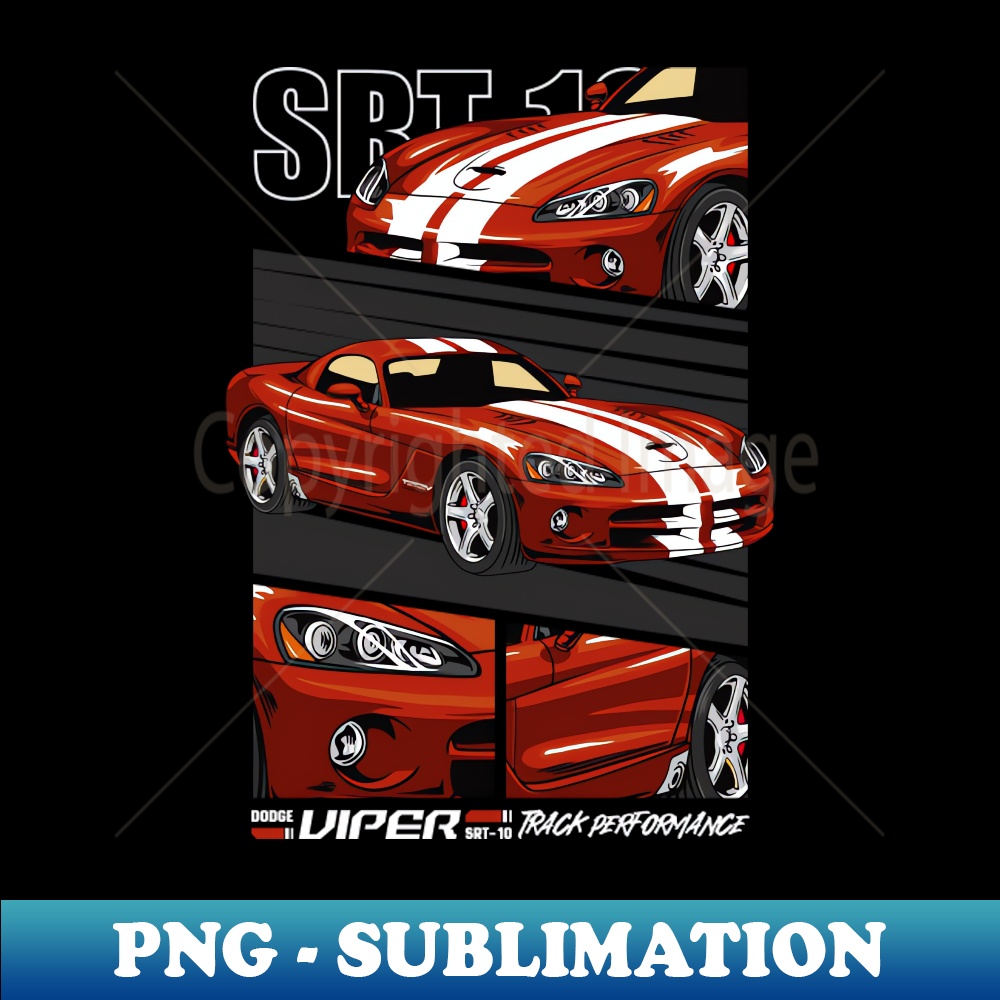 Iconic Viper SRT 10 Car - Sublimation-Ready PNG File - Fashi | Inspire ...