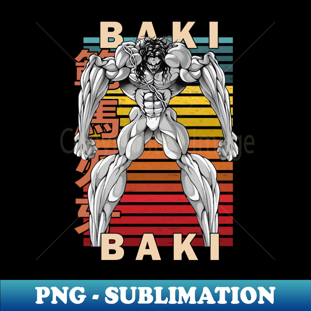Pickle Baki the Grappler - PNG Transparent Sublimation File | Inspire ...