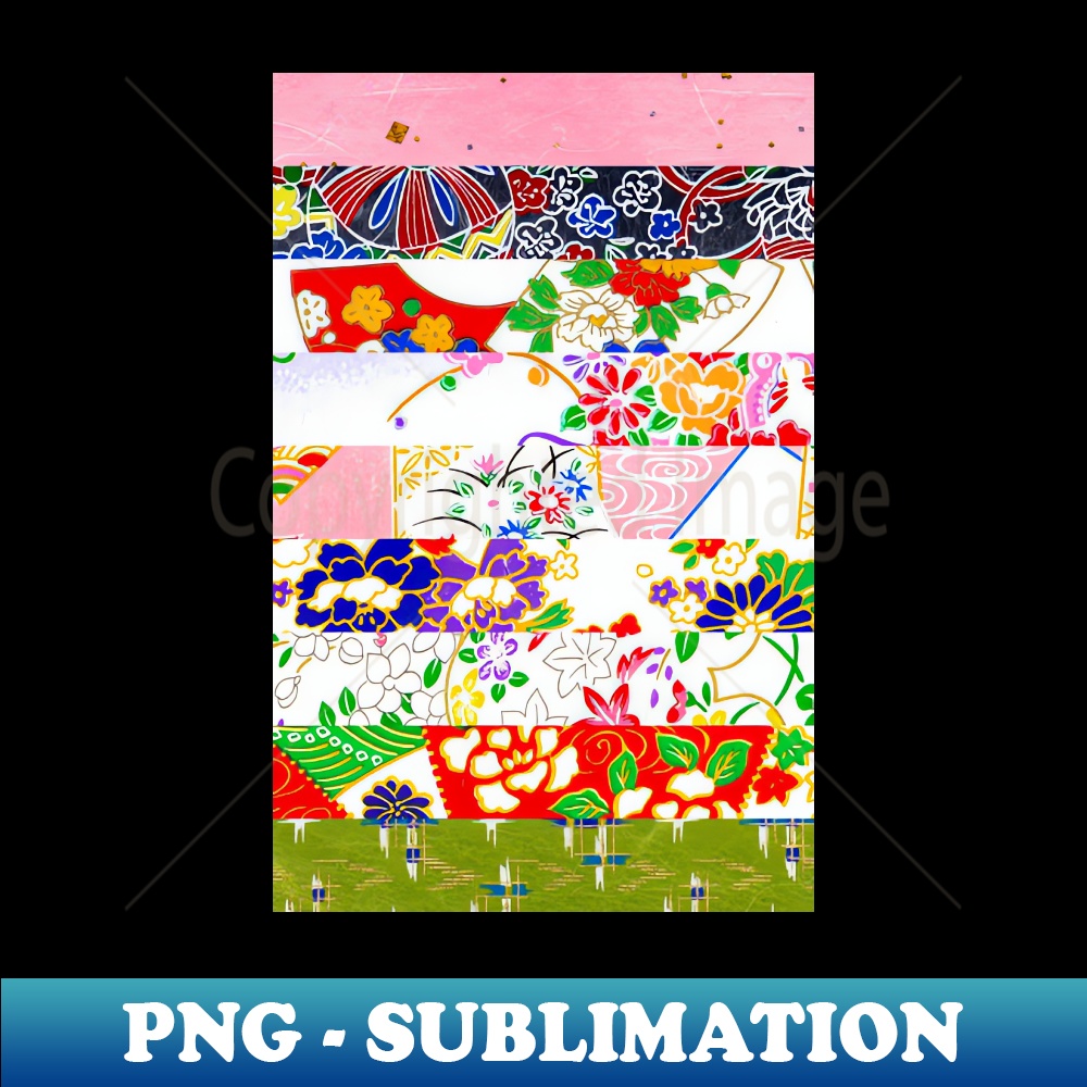 Seamless Stacked Chiyogami Japanese Rice Paper Art Motif Pat | Inspire ...