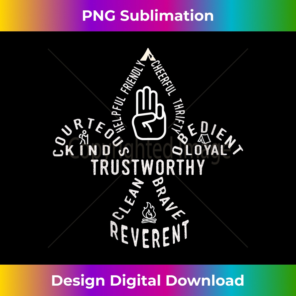 Womens Scouting Law Scouting Outdoor V-Neck - Deluxe PNG Su | Inspire ...